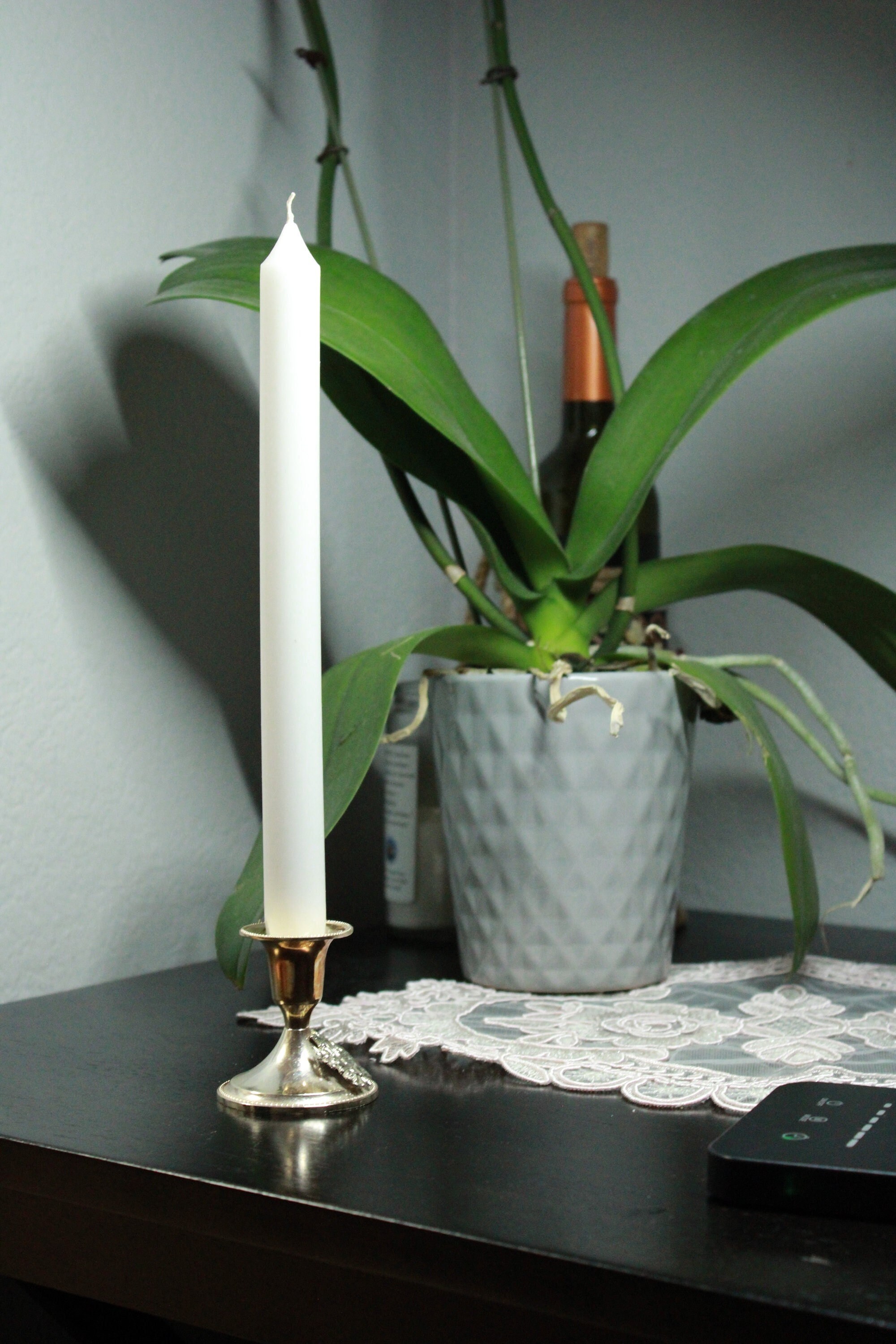 Tall White Taper Candles Classic White Candle 10 Inches - Etsy