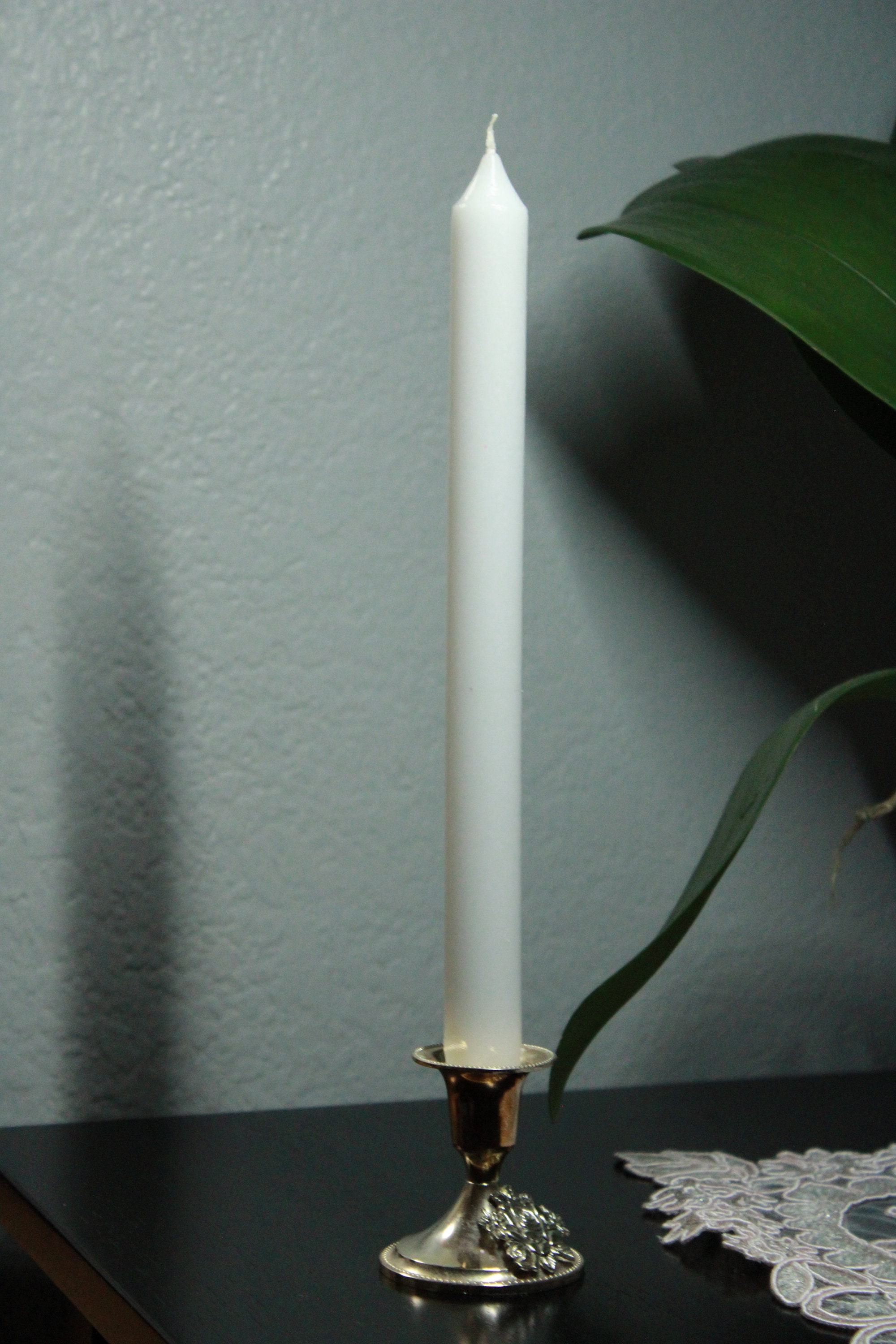 Tall White Taper Candles Classic White Candle 10 Inches - Etsy