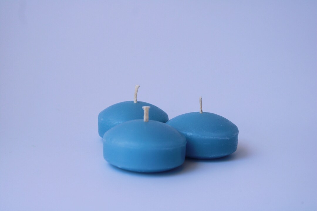 Blue 2" Floating Candle - Unscented - Perfect for Weddings, Showers ...