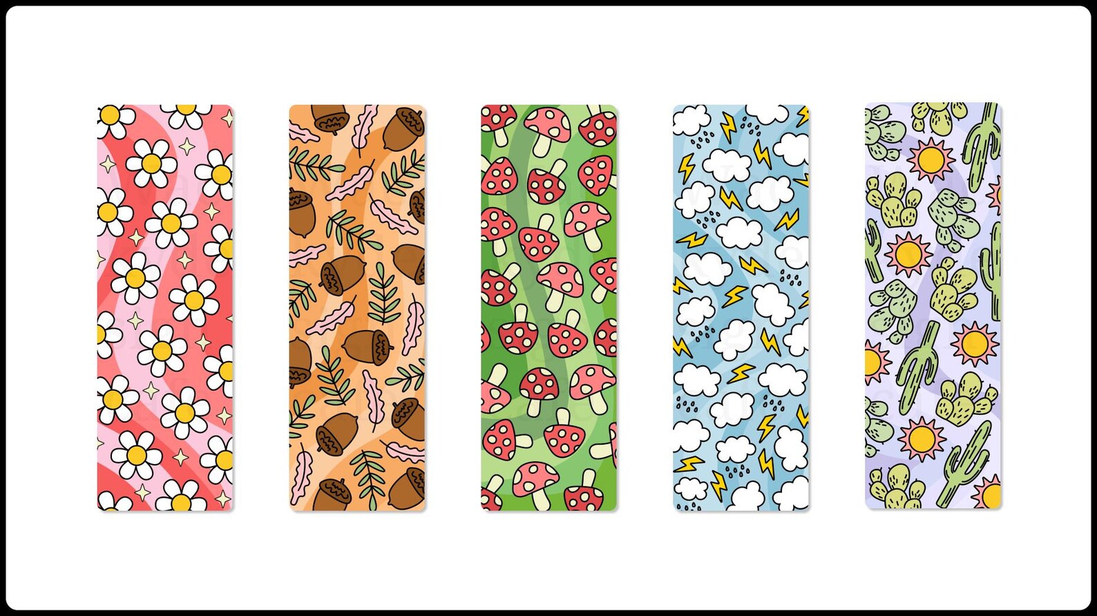 Printable Bookmarks - Digital Download - Cute Bookmarks - Digital ...