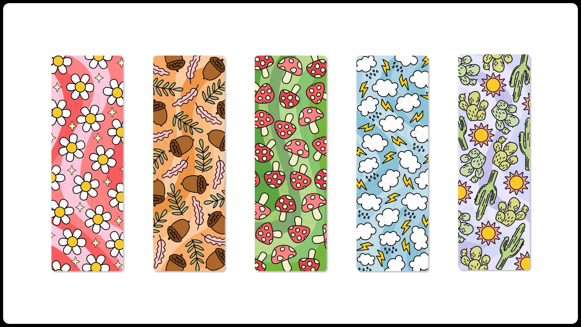 Printable Bookmarks - Digital Download - Cute Bookmarks - Digital ...