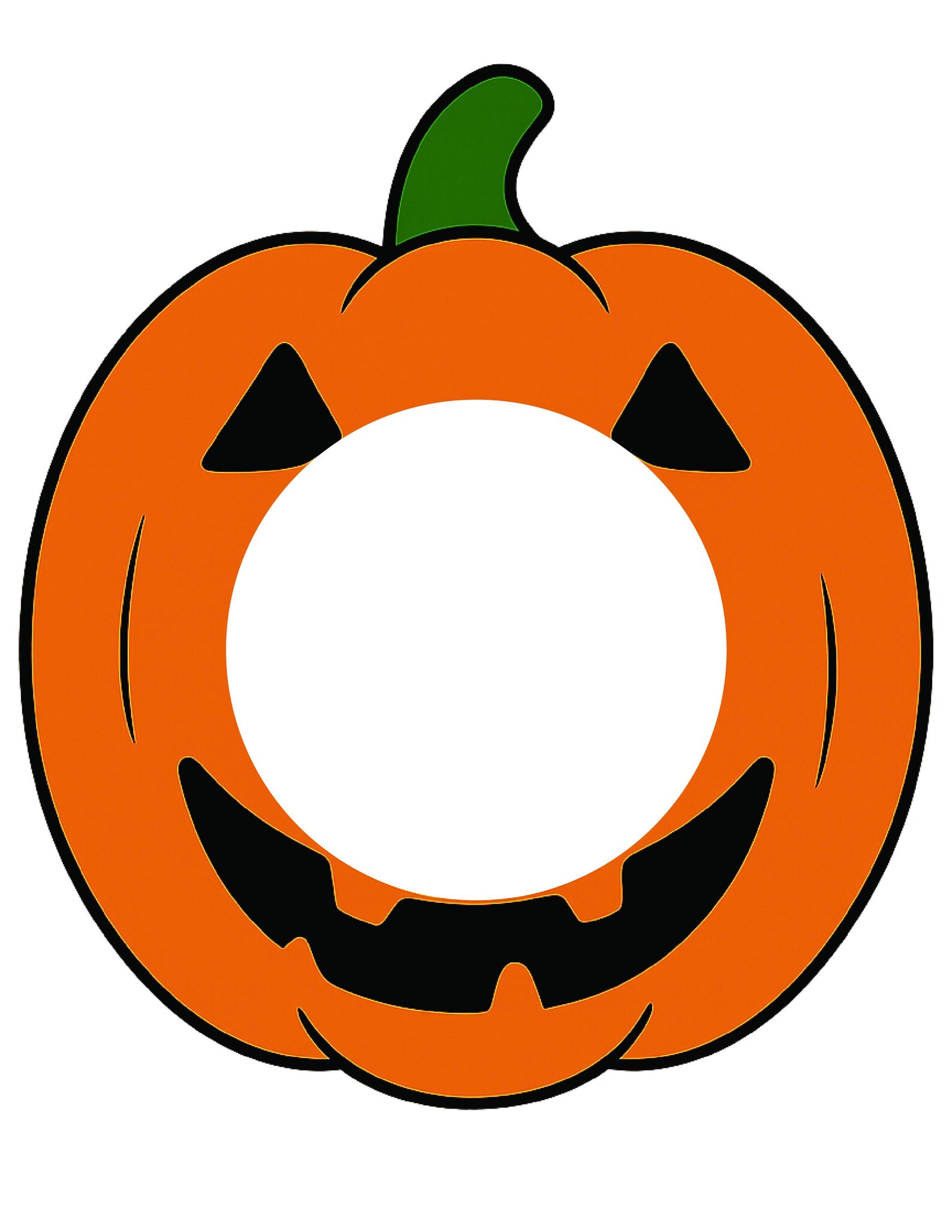 Halloween Fall Pumpkin Face Cutout - Etsy