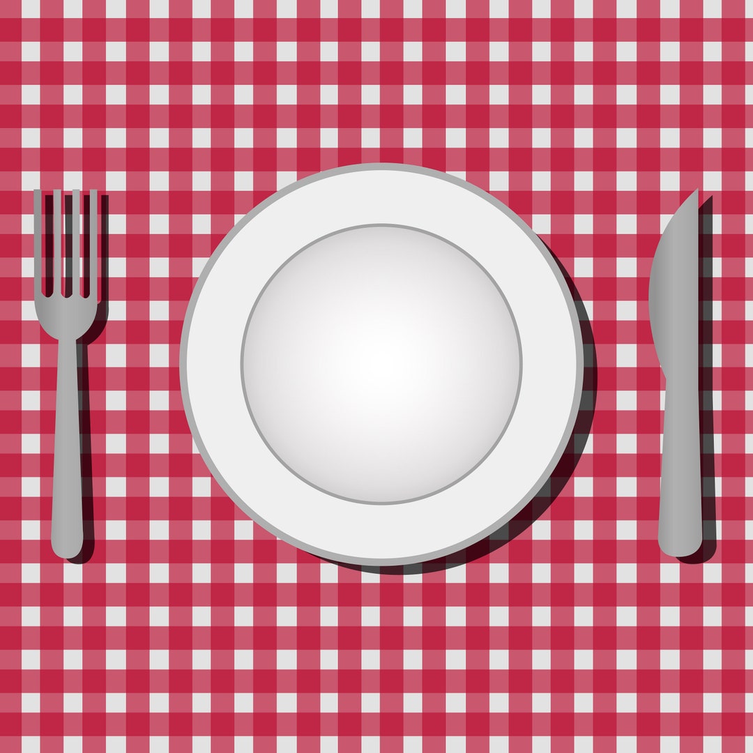 Plate on Picnic Table - Etsy