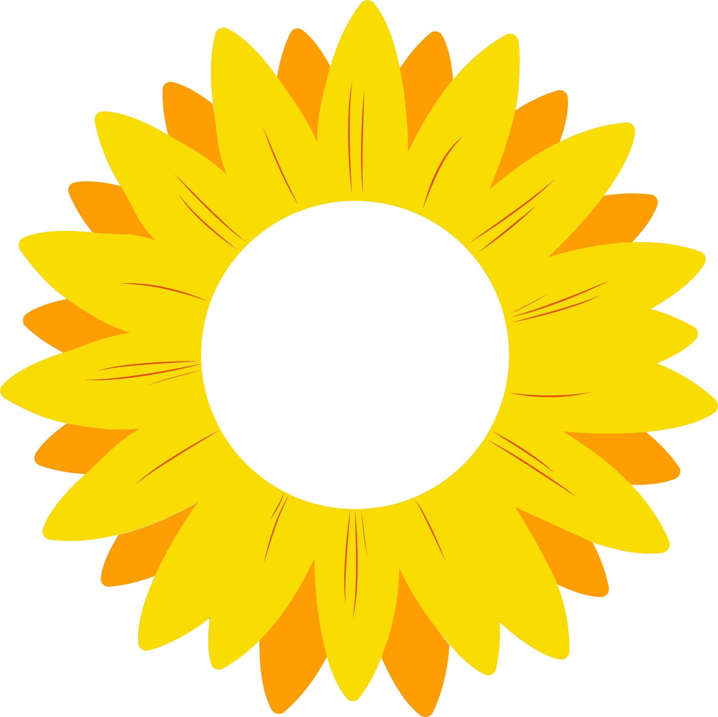 Sunflower Face Cutout Print - Etsy