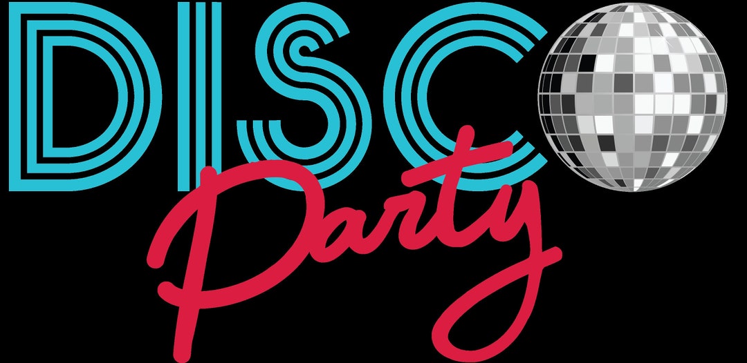 Disco Party Logo Graphic - Etsy