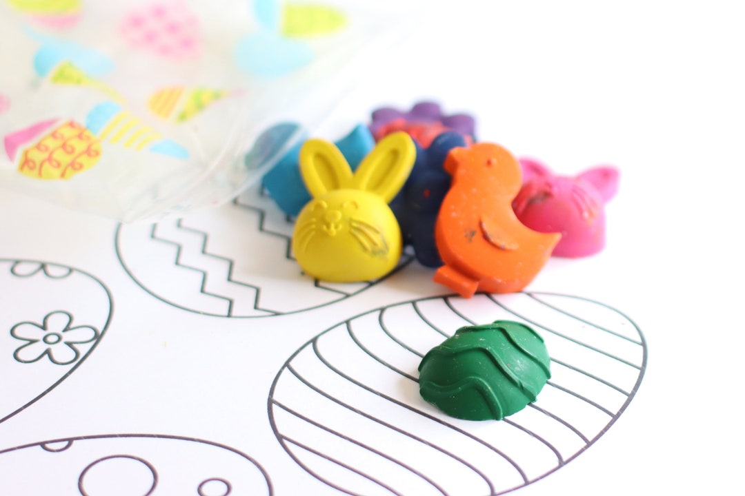 Easter Bunny Egg Crayons | Easter Basket Gifts for Kids - Etsy