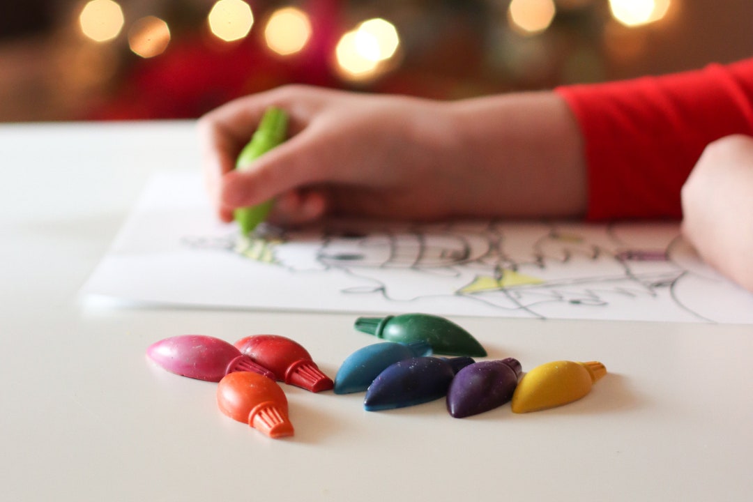 Christmas Light Crayons | Stocking Stuffers for Kids - Etsy