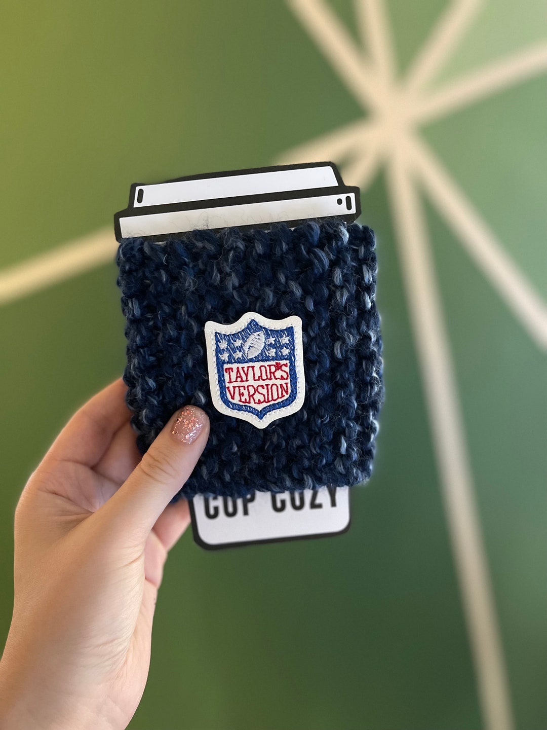 Go Team Knit Cup Cozy - Etsy