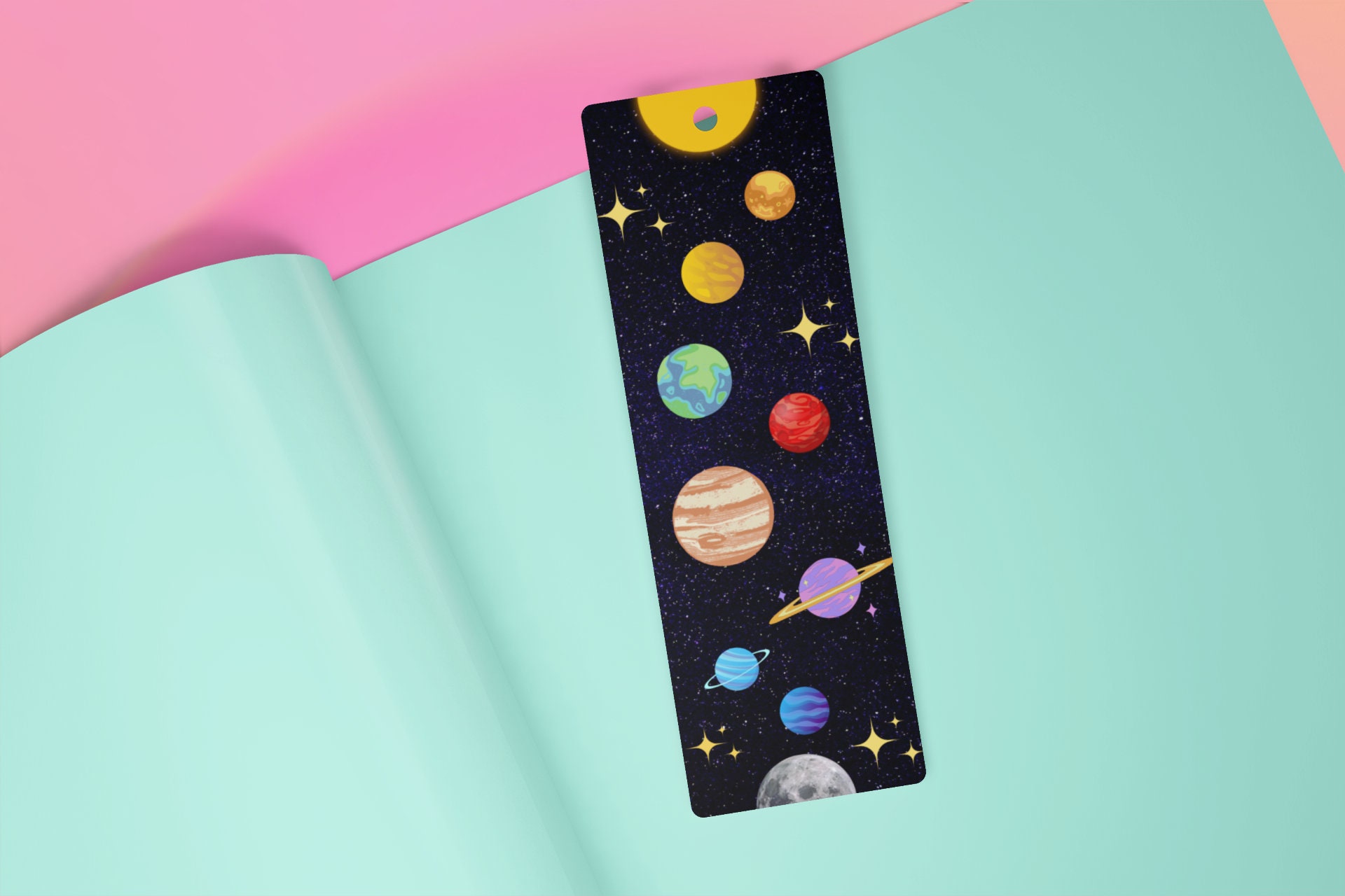 Space Printable Bookmark - Etsy