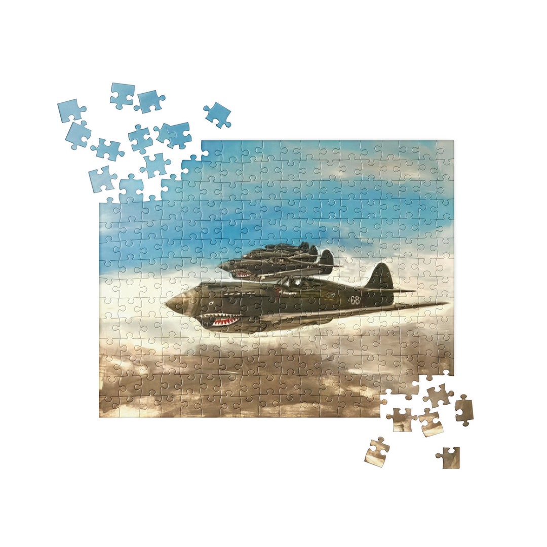Jigsaw Puzzle World Famous Flying Tigers by Palamon Art - Etsy