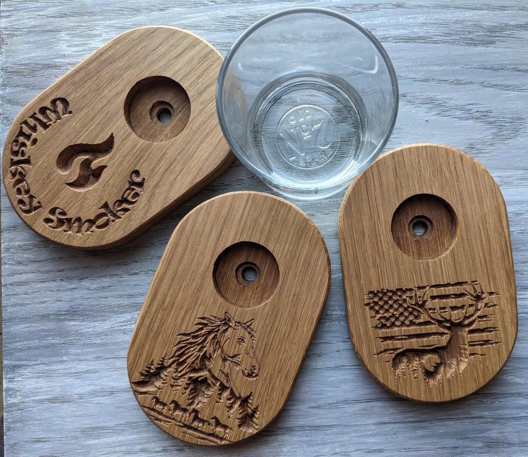 Handmade White Oak Whiskey Smoker Kit: Bourbon Cocktail Barware Gift - Etsy
