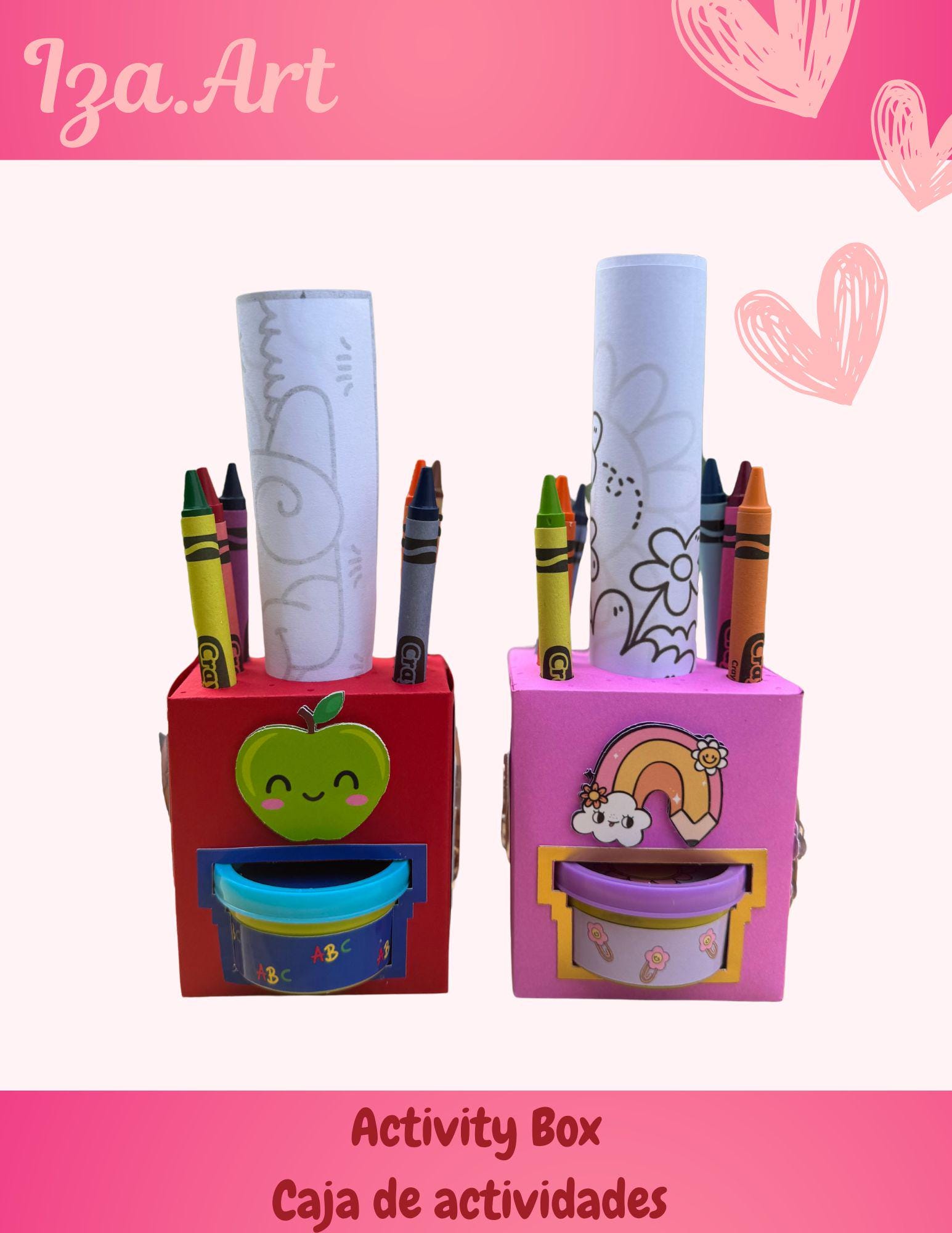 Creative School Kit – Kids Activity Box With Crayons & Play Dough ...