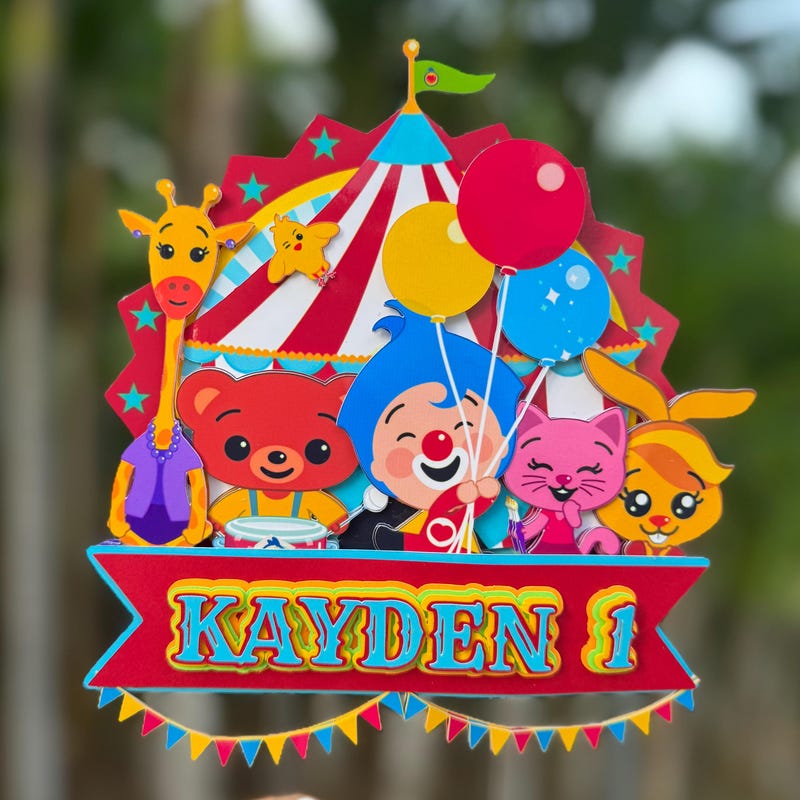 Clown Cake Toppers - Etsy