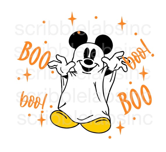 BOO Mouse Ghost SVG - Etsy