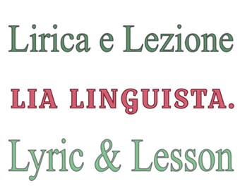 Printable PDF - Lyric and Lesson Booklet - Lia Linguista - Etsy
