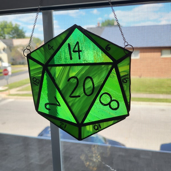 Stained Glass Window D20 - Etsy