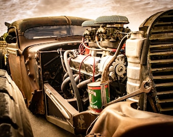 Rod the Rat Mechanic, Rat Rod / Hot Rod Hood Ornament. Homage to Rat ...