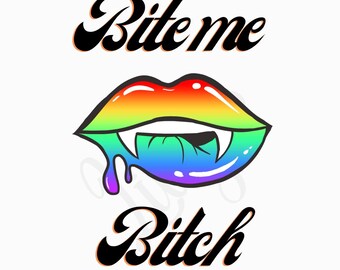 Bite Me Button Png - Etsy