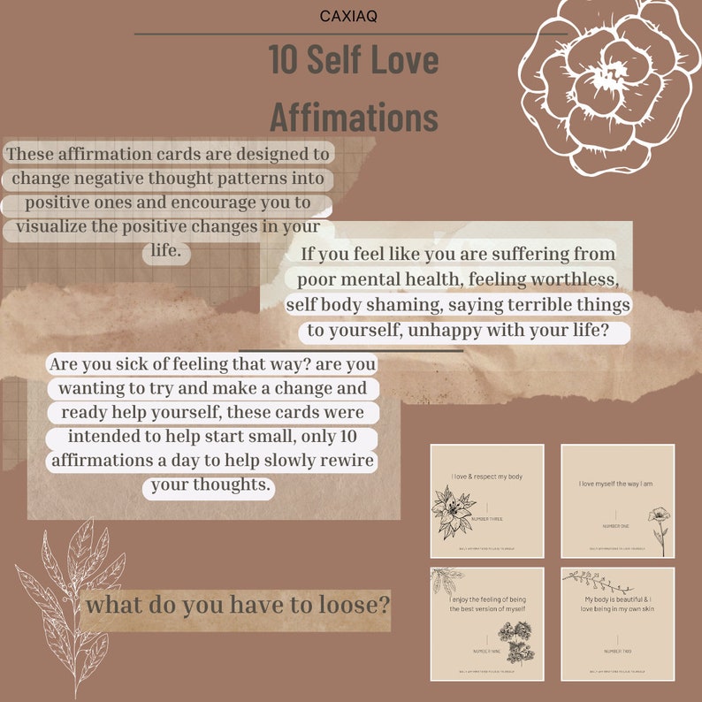 Beginner Friendly Affirmation Cards for Self Love - Etsy