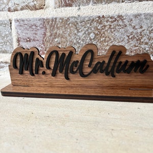 Desk Name Plate | Great Custom Gift for Male or Female Teacher, Boss ...