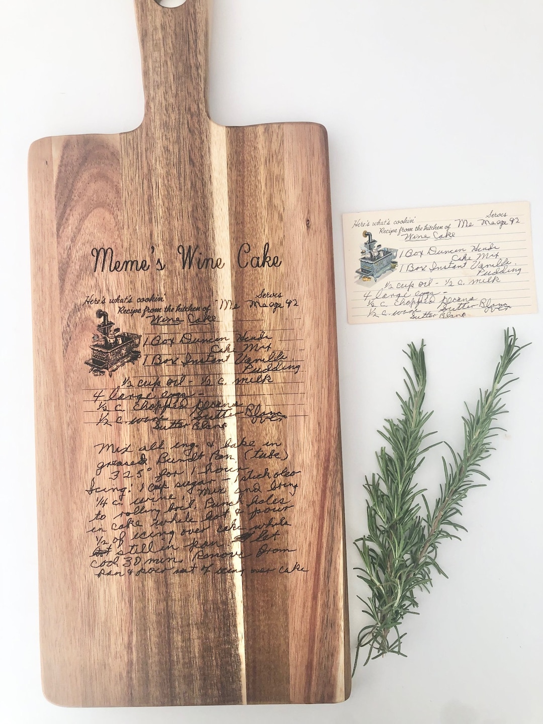 Custom Laser Engraved Wood Cutting, Charcuterie Board- Family Name ...