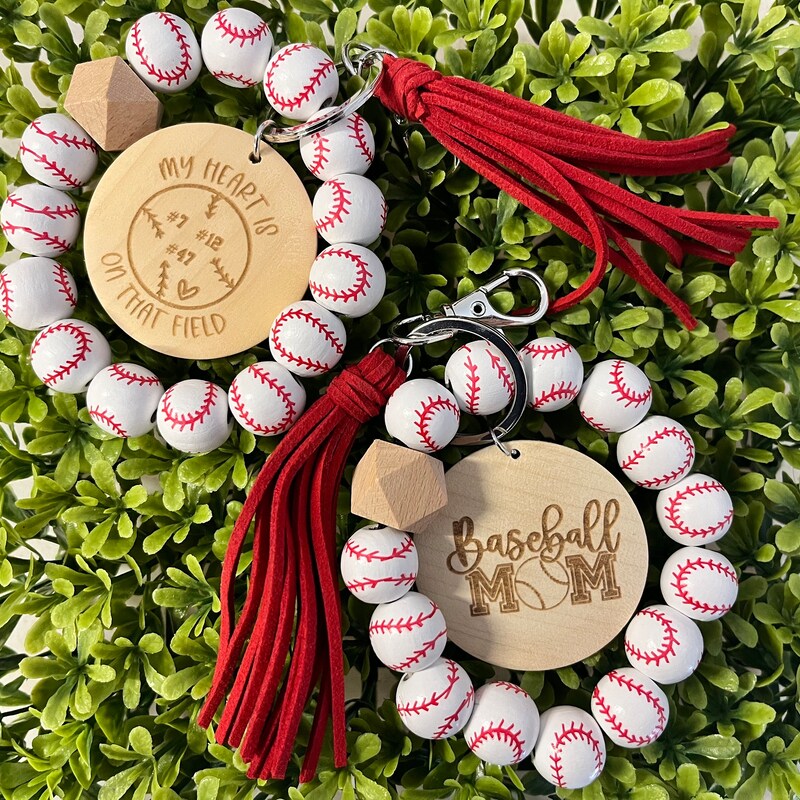 Baseball Keychain - Etsy