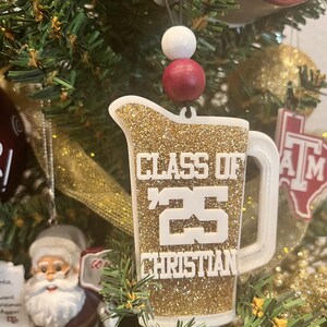 Ring Dunk Pitcher Car Charm and Christmas Ornament- Class of ‘24, ‘25 ...
