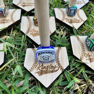 Baseball/softball Ring Display Homeplate Custom Name Team Gift - Etsy