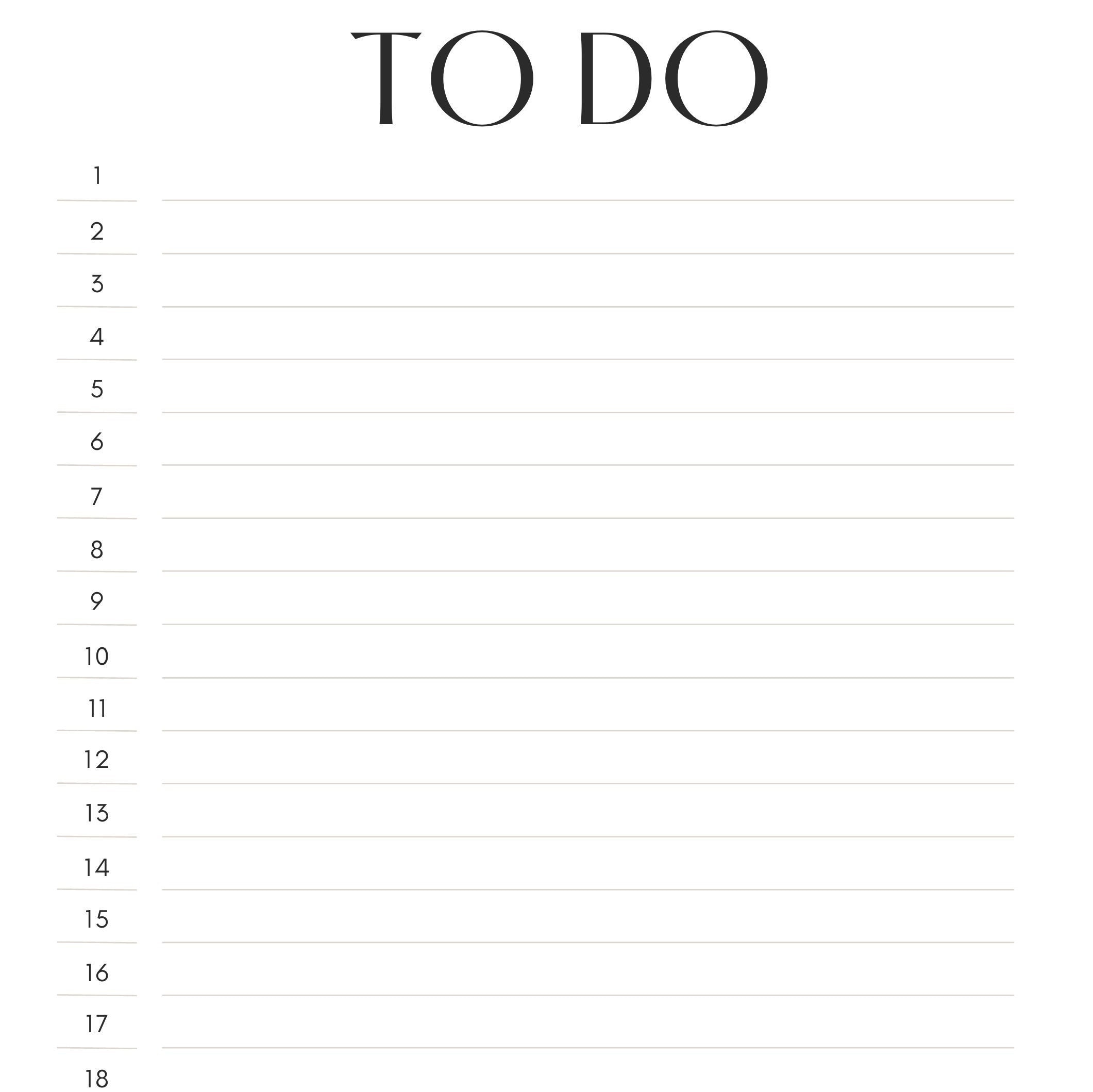 Simple to Do List - Etsy