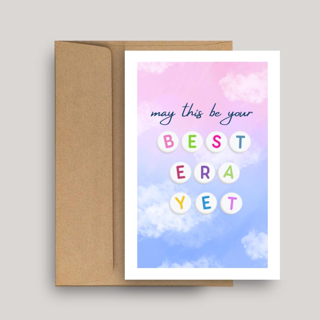 Best Era yet Card, Birthday Bday Card, Congrats Card, Celebration ...