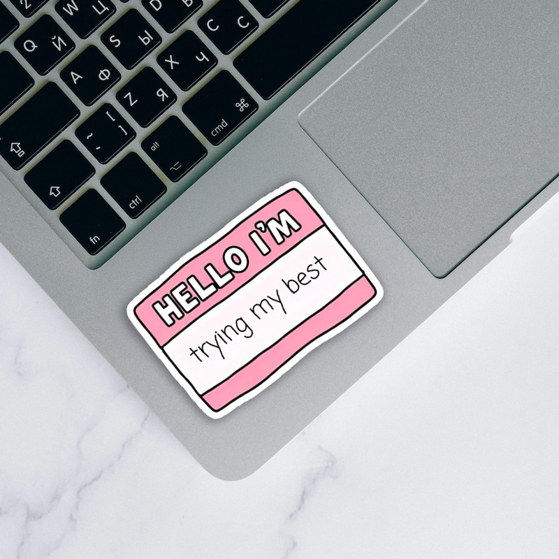 Hello My Name is Stickers - Etsy