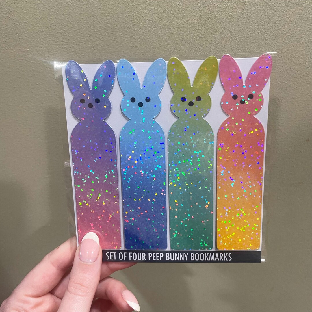 Easter Peep Bookmark for Reading, Holographic Design for Book Lovers ...