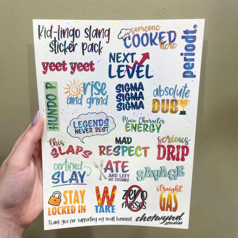 Classroom Reward Sticker, 20-pack Kid-lingo Slang Grading Stickers ...