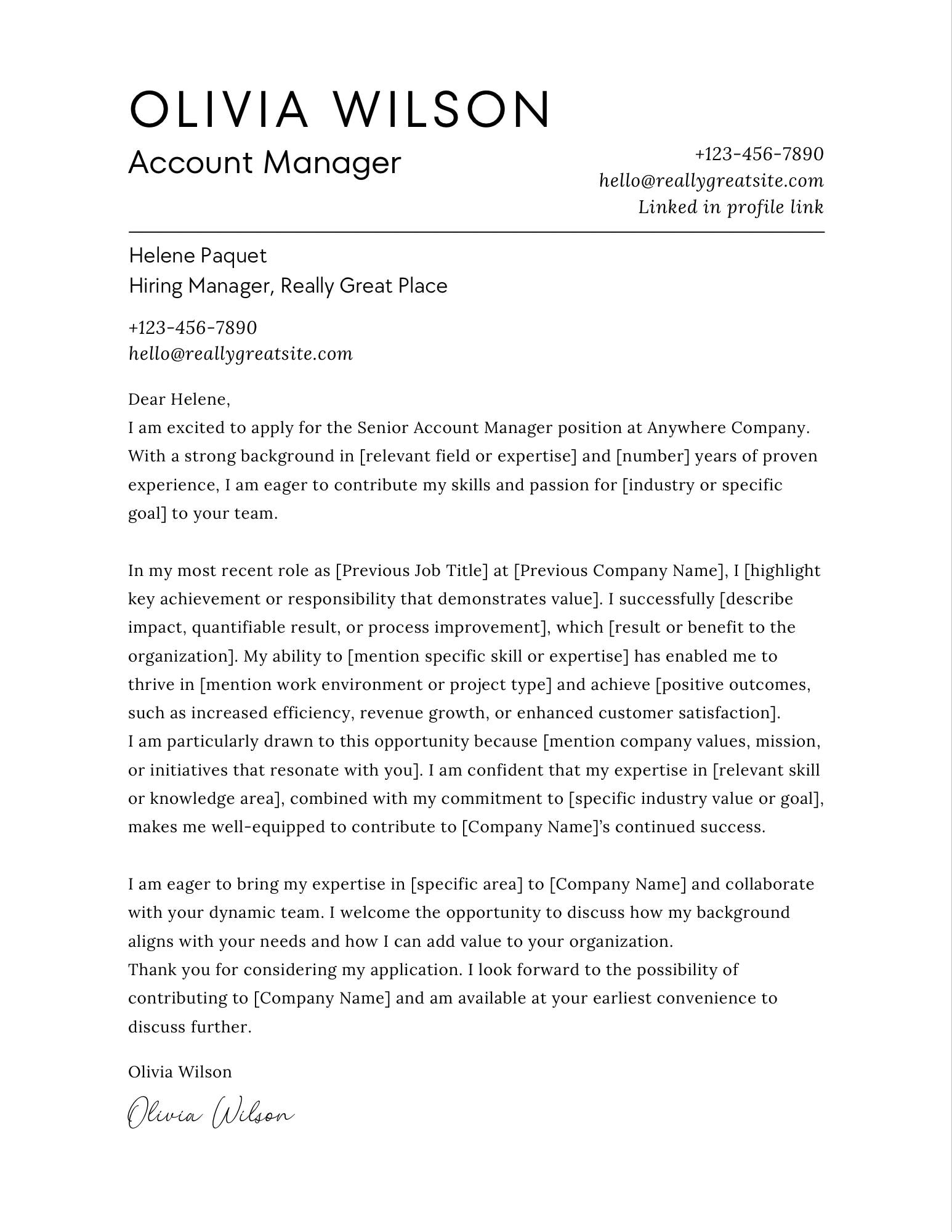 Professional Resume Template With Cover Letter and Customization Guide ...