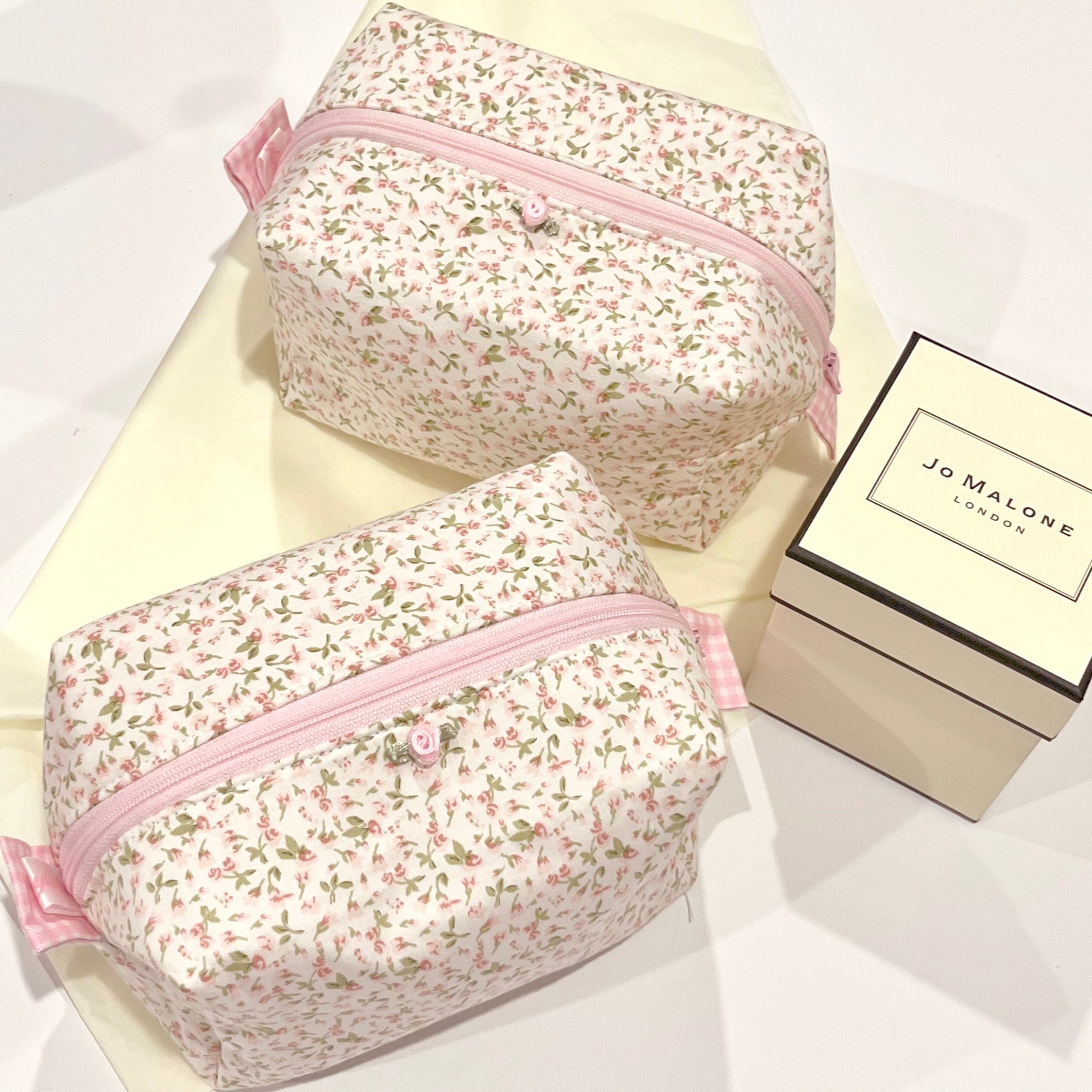 Handmade Makeup Bag Classic Floral Cosmetic Bag Makeup Etsy Australia