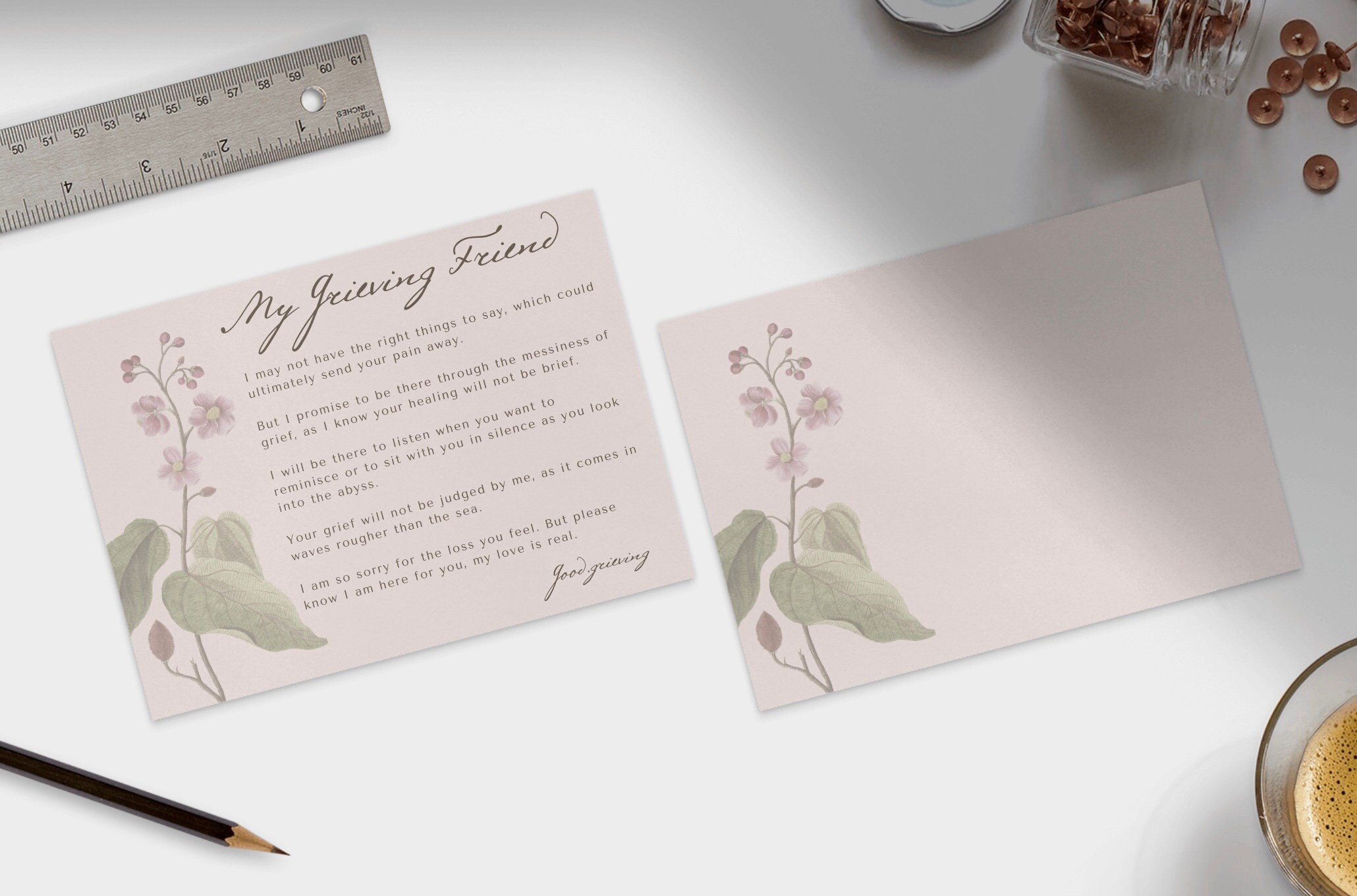 A Poem to Show Support to Your Grieving Friend - Etsy