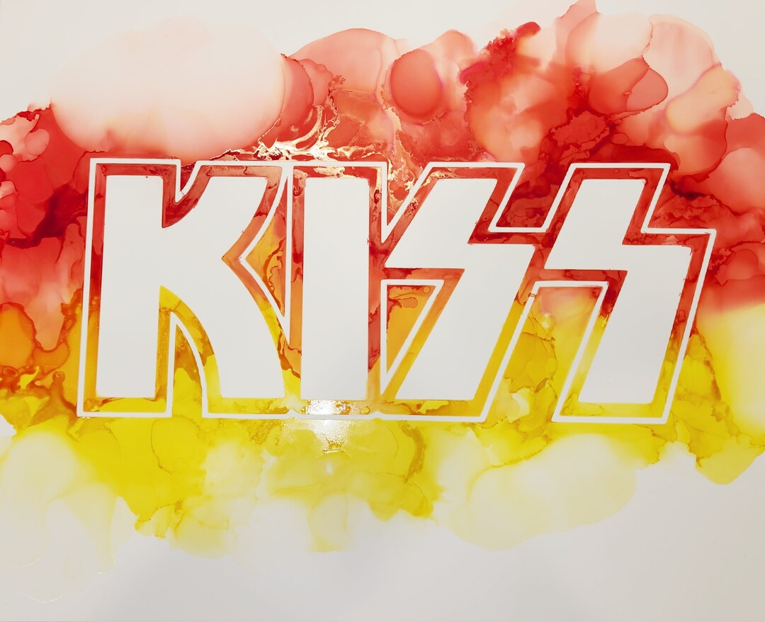 KISS Rock Band Alcohol Ink Art - Etsy
