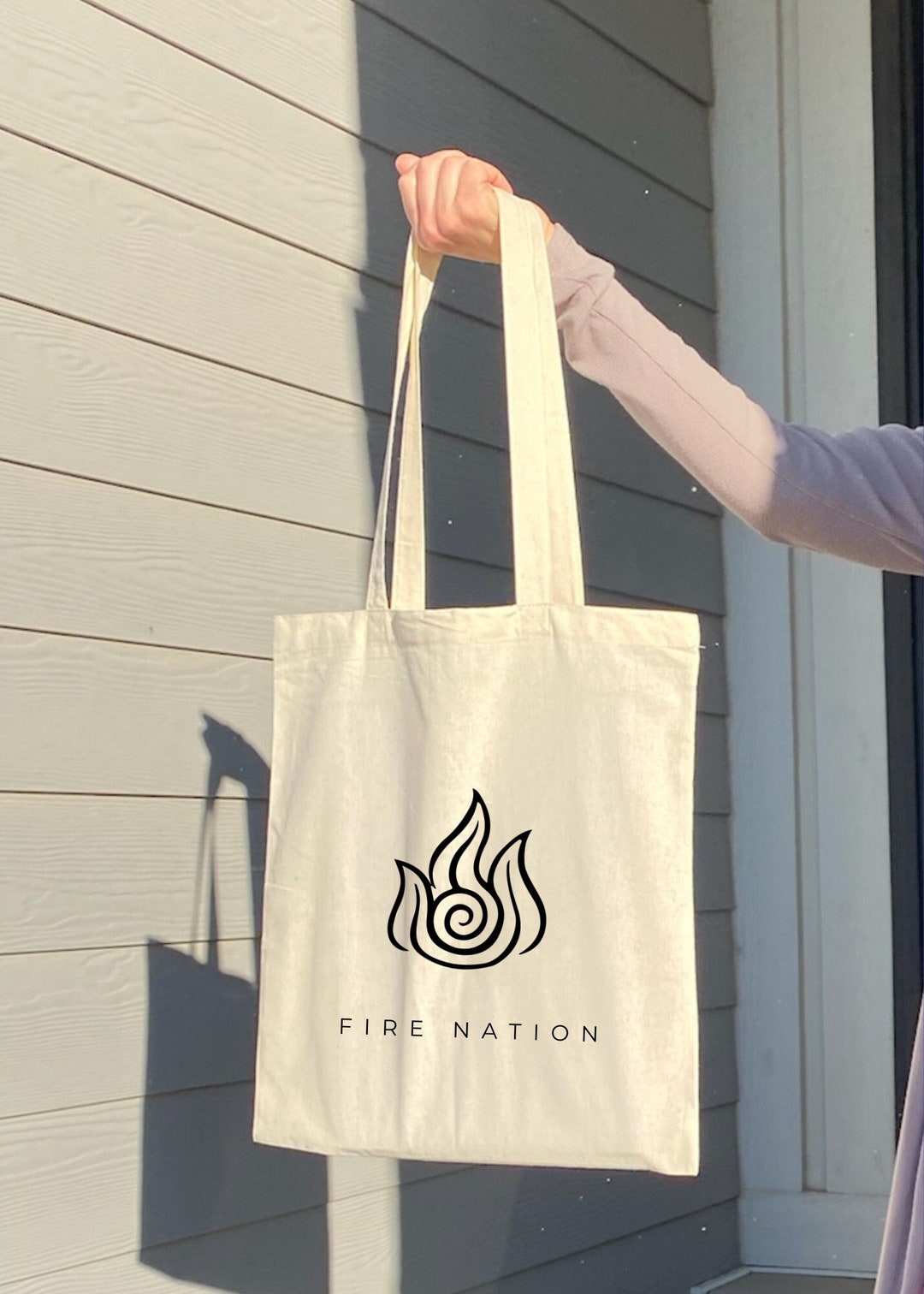Fire Nation Tote Bag Avatar Fire Element Fire Symbol Bag - Etsy