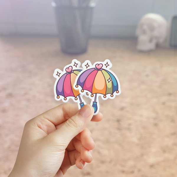 Rainbow Umbrella - Etsy