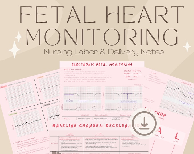 Fetal Heart Rate Interpretation, Fetal Heart Strips, Labor and Delivery ...