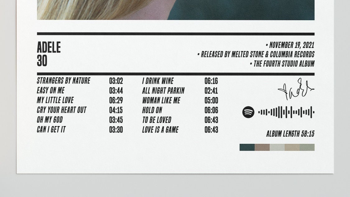 Adele - 30 Poster | Adele Art | 30 Album Cover Poster sold by Brajesh ...