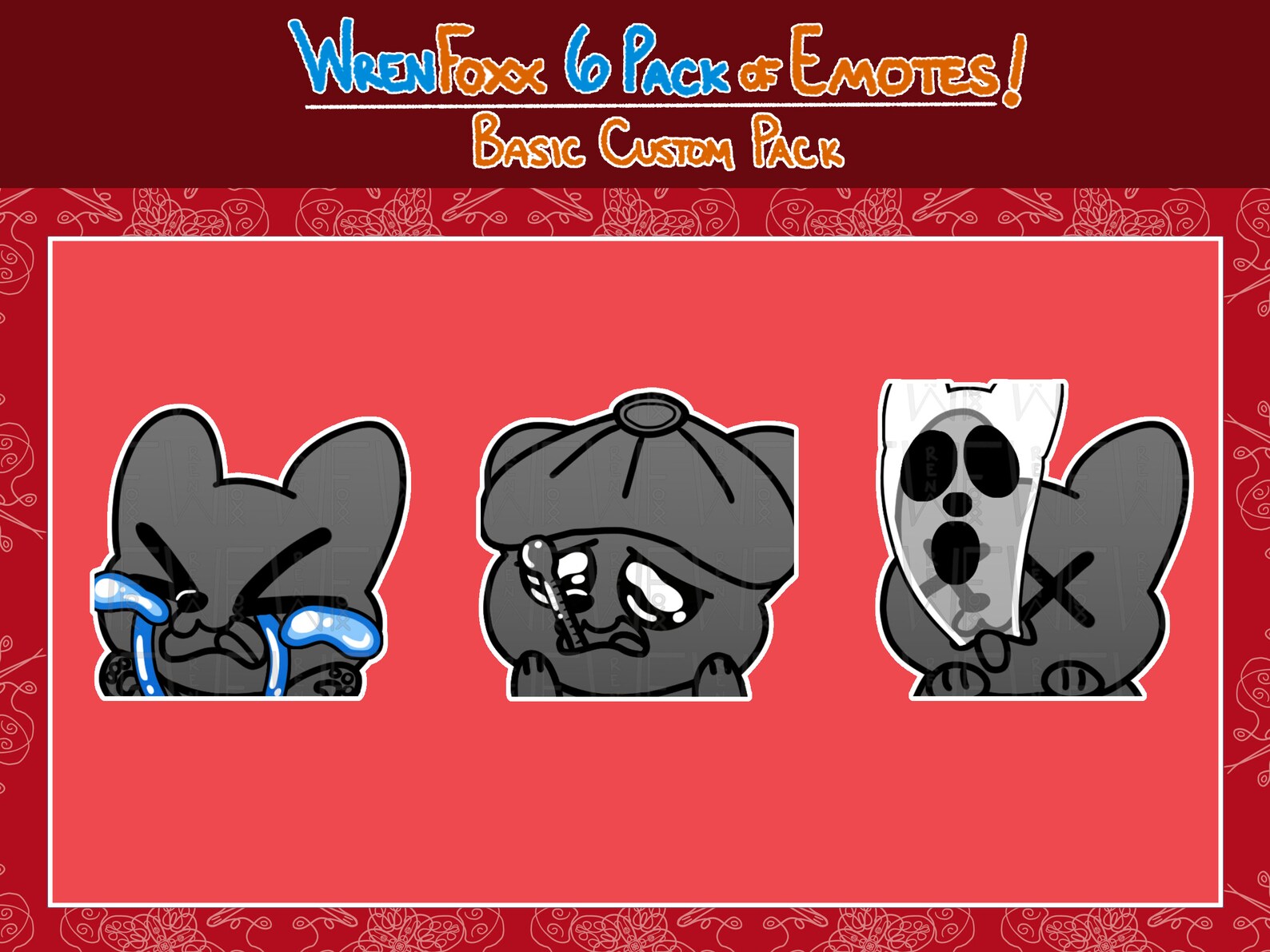 Twitch Emotes YCH Custom Animal Emotes for Twitch and Discord Basic ...
