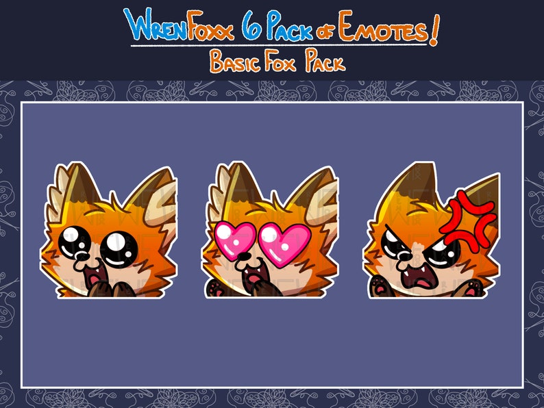 Twitch Emotes - YCH Custom Animal Emotes for Twitch and Discord - Basic ...