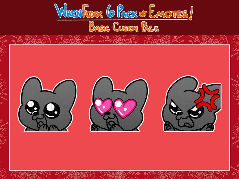 Twitch Emotes - YCH Custom Animal Emotes for Twitch and Discord - Basic ...