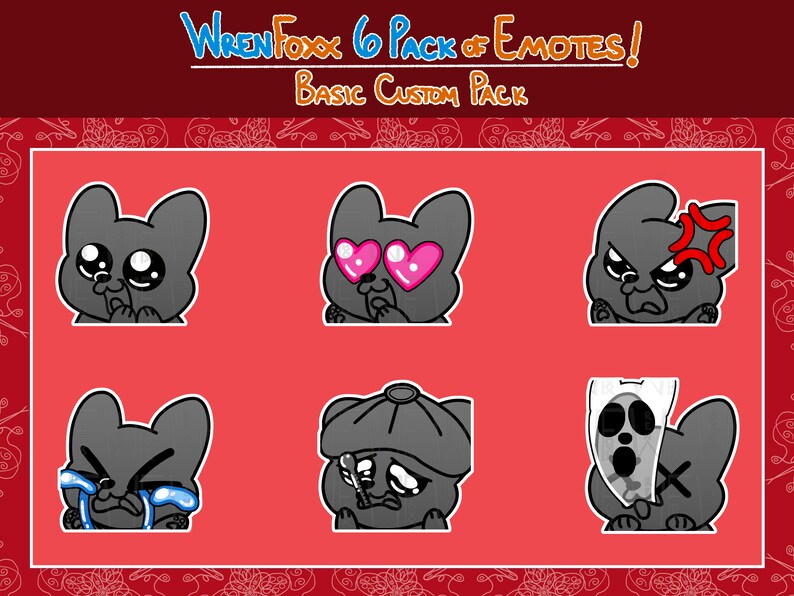 Twitch Emotes - YCH Custom Animal Emotes for Twitch and Discord - Basic ...