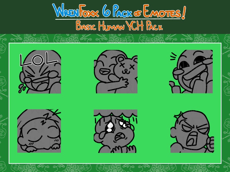 Twitch Emotes - YCH Custom Emotes for Twitch and Discord - Basic Pack ...