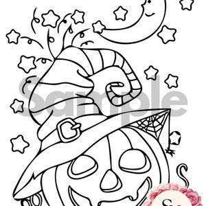 Fall & Halloween Printable Coloring Pages 100+ - Etsy