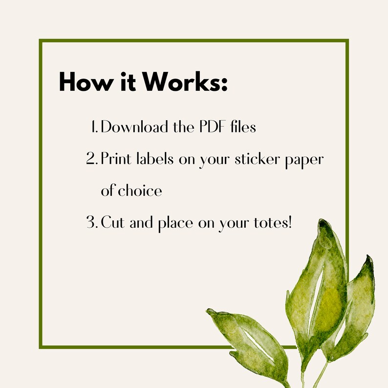 Printable Holiday Storage Labels - Etsy