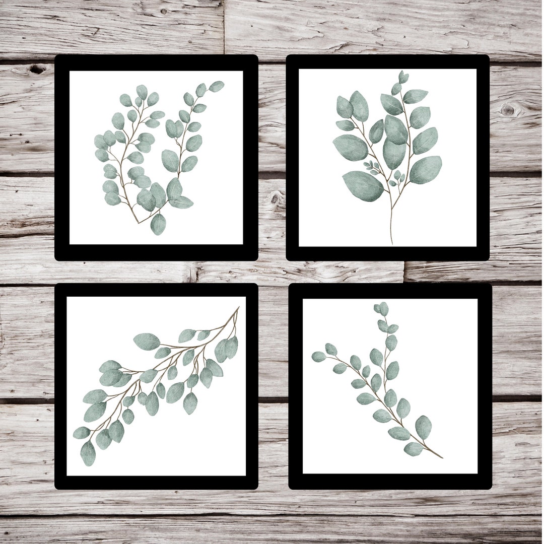 Eucalyptus Wall Decor, Printable Set of Four - Etsy