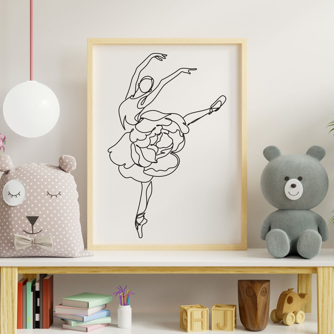 Abstract Ballerina Wall Decor, Printable - Etsy